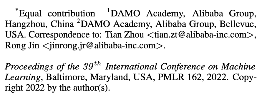 [ICML'22] 阿里巴巴达摩院FEDformer，长程时序预测全面超越SOTA-阿里云开发者社区